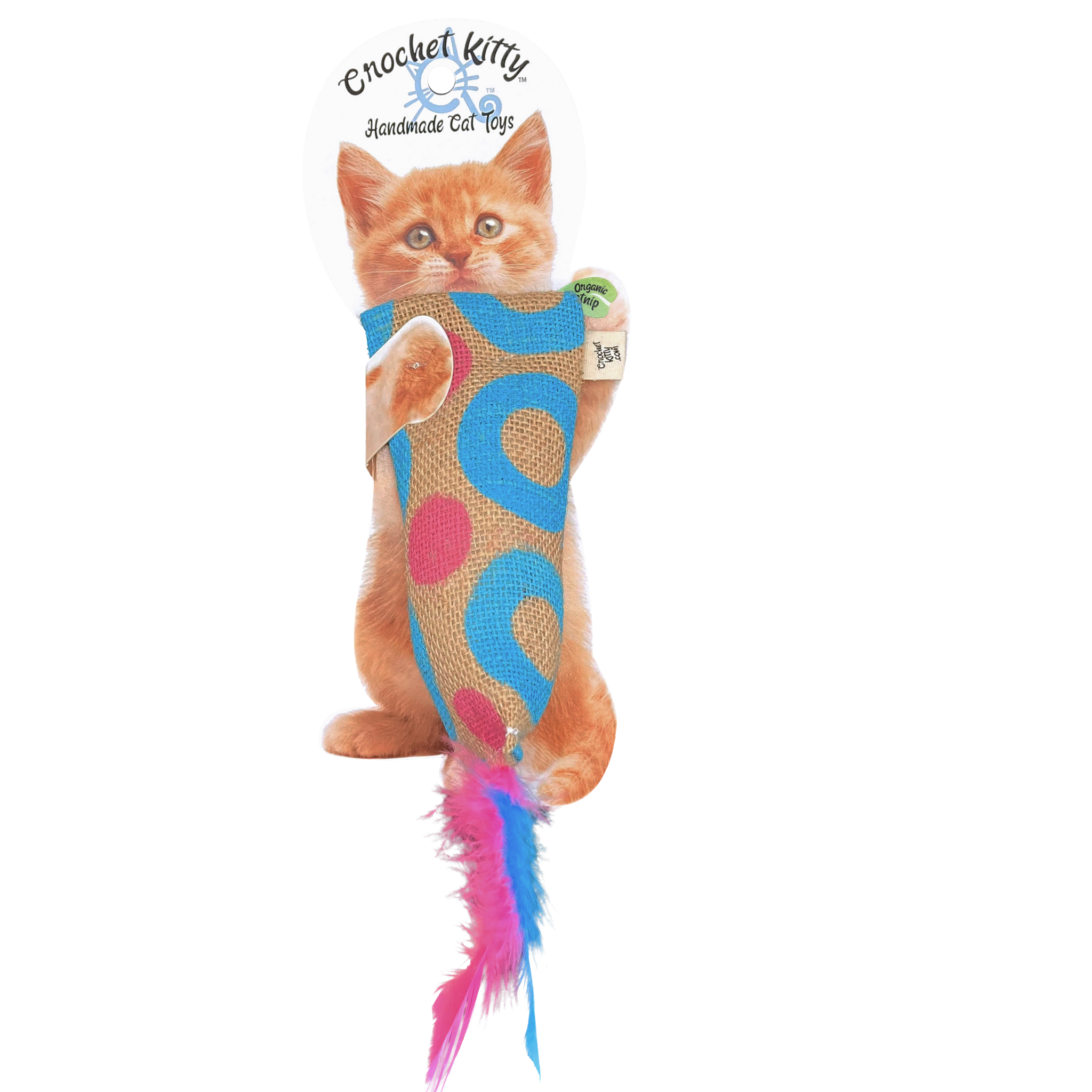 Burlap Crinkle and Catnip Kickin' Stick – Crochet Kitty